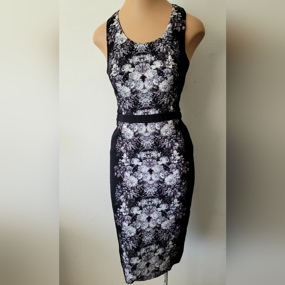 Artelier | Dresses | Artelier Nicole Miller Black Floral Dress Size 4 ...